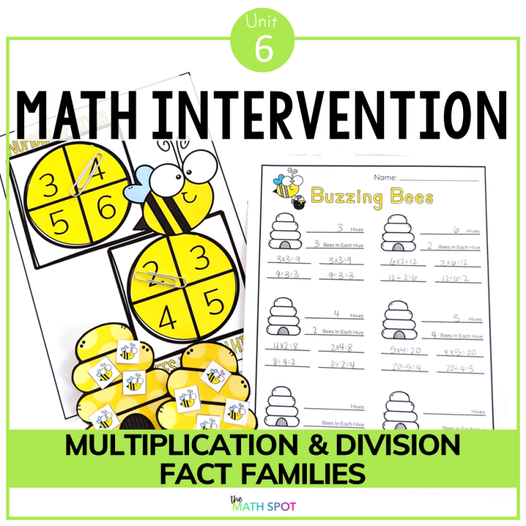 How to Improve Fact Fluency Through Fact Family Activities - The Math Spot