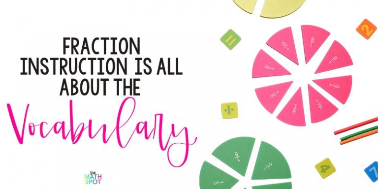 Fraction Vocabulary: It's Critical! - The Math Spot