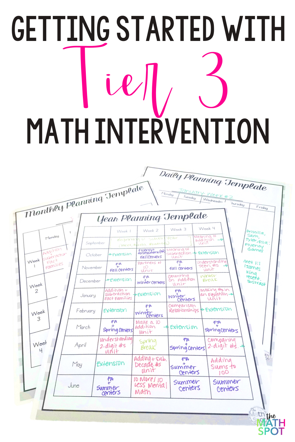 Getting Started With Tier 3 Math Intervention The Math Spot Getting Started With Tier 3 Math Intervention The Math Spot