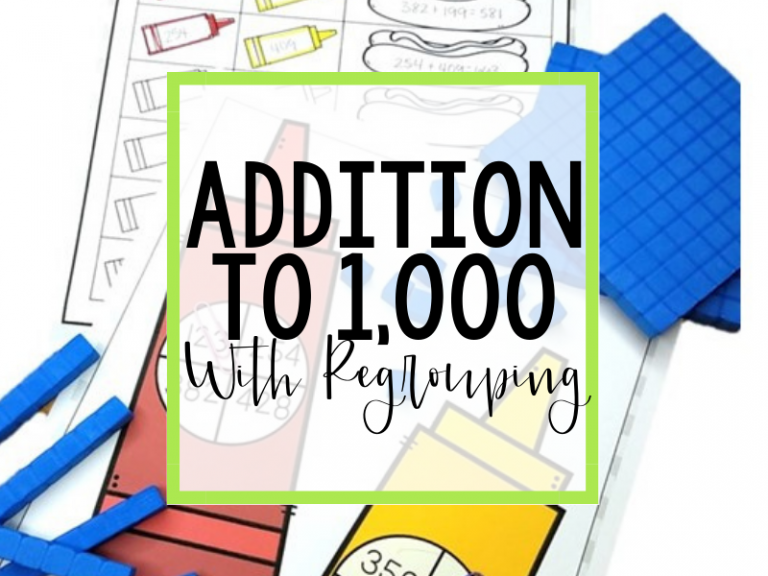 Addition to 1,000 - The Math Spot