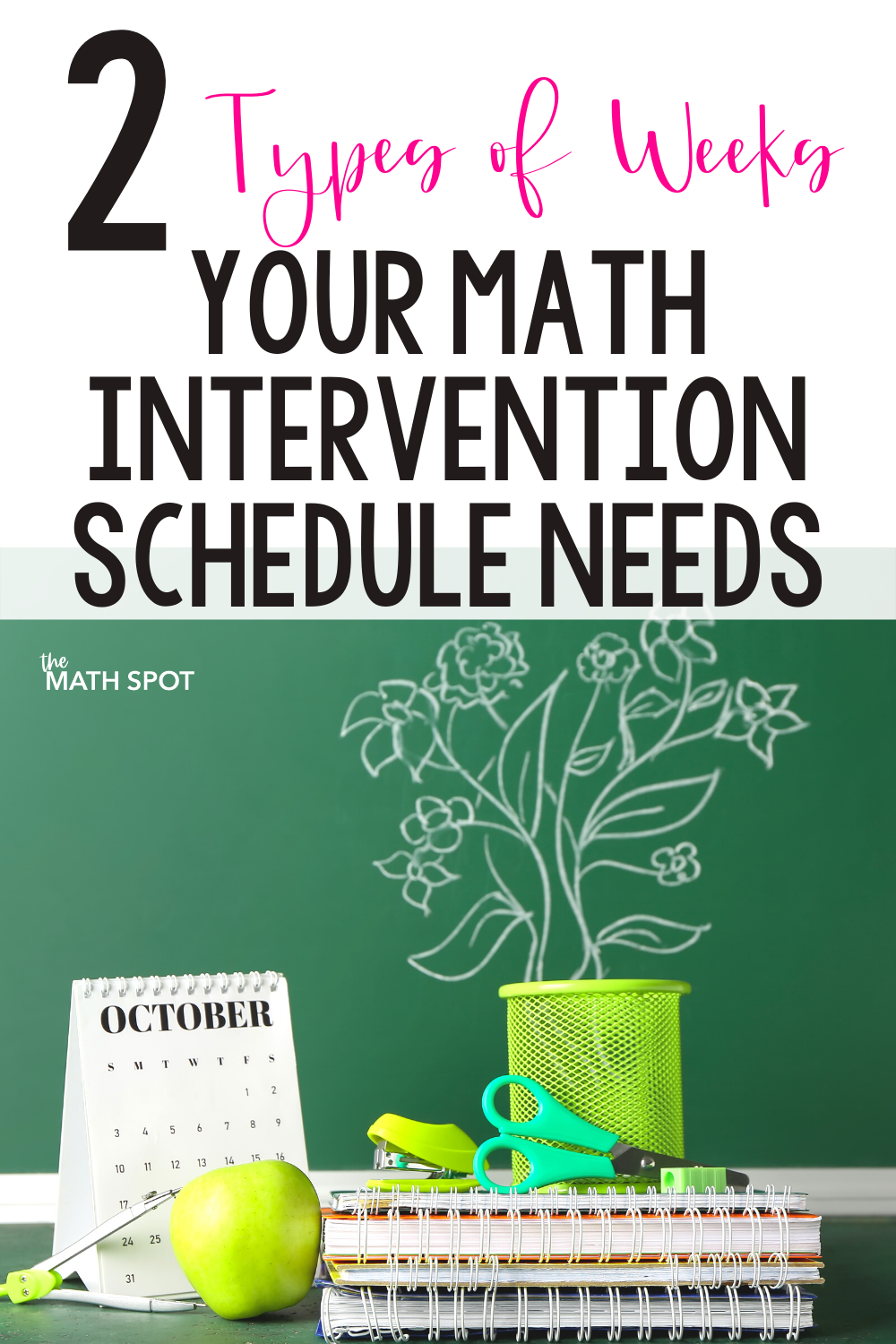 Two Types of Weeks You Need In Your Math Intervention Schedule - The ...