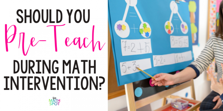 Is It Effective to Pre Teach Math Skills During Math Intervention ...