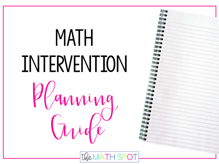 Build a Math Intervention Schedule that Plans for Practice! - The Math Spot