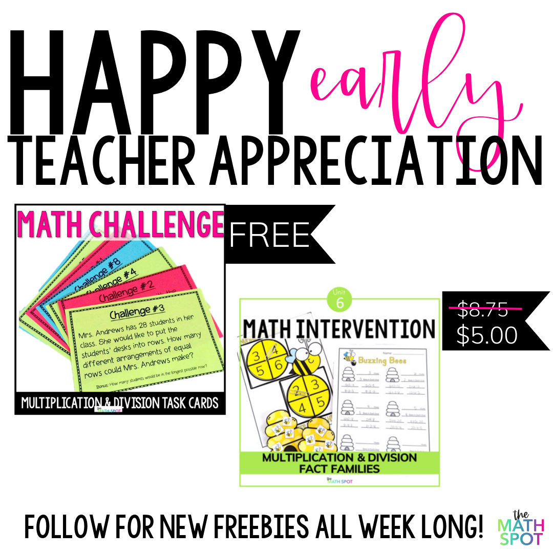 Happy Teacher Appreciation 2023 - The Math Spot
